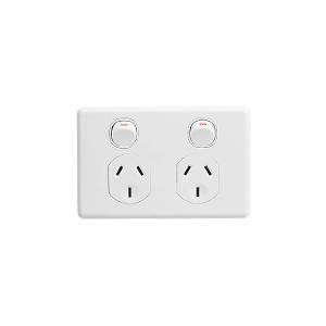 Gpo double classic double pole white CLIC2025DWE - Perth Building Materials