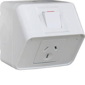Gpo weatherproof 15a single HAGWBWP115S - Perth Building Materials