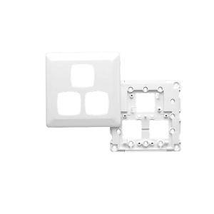 Plate grid & cover 3g pvc squ plt white CLIP2033/2VHWE - Perth Building ...