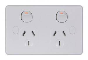 Power point switched 2 gang double pole GSMPUPP2GVP - Perth Building ...