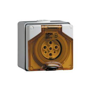 Outlet socket ip66 7pin 10a 500v grey CLI56SO710GY - Perth Building ...