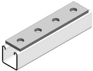 Bracket plate rectangle 4 hole hdg EZYE1067H - Perth Building Materials