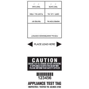 Self laminat test tag black nsw only MMSSLNBLK - Perth Building Materials