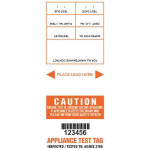 Self laminat test tag orange except nsw MMSSLO - Perth Building Materials