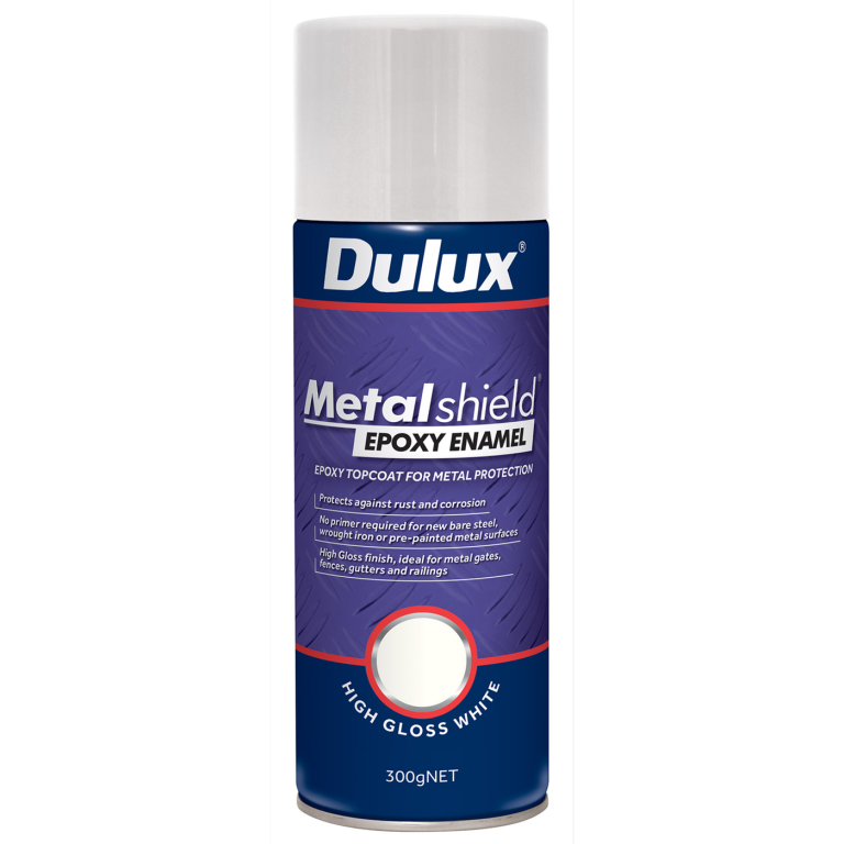 Dulux 300g Metalshield Epoxy Enamel Gloss Spray Paint White - Perth ...