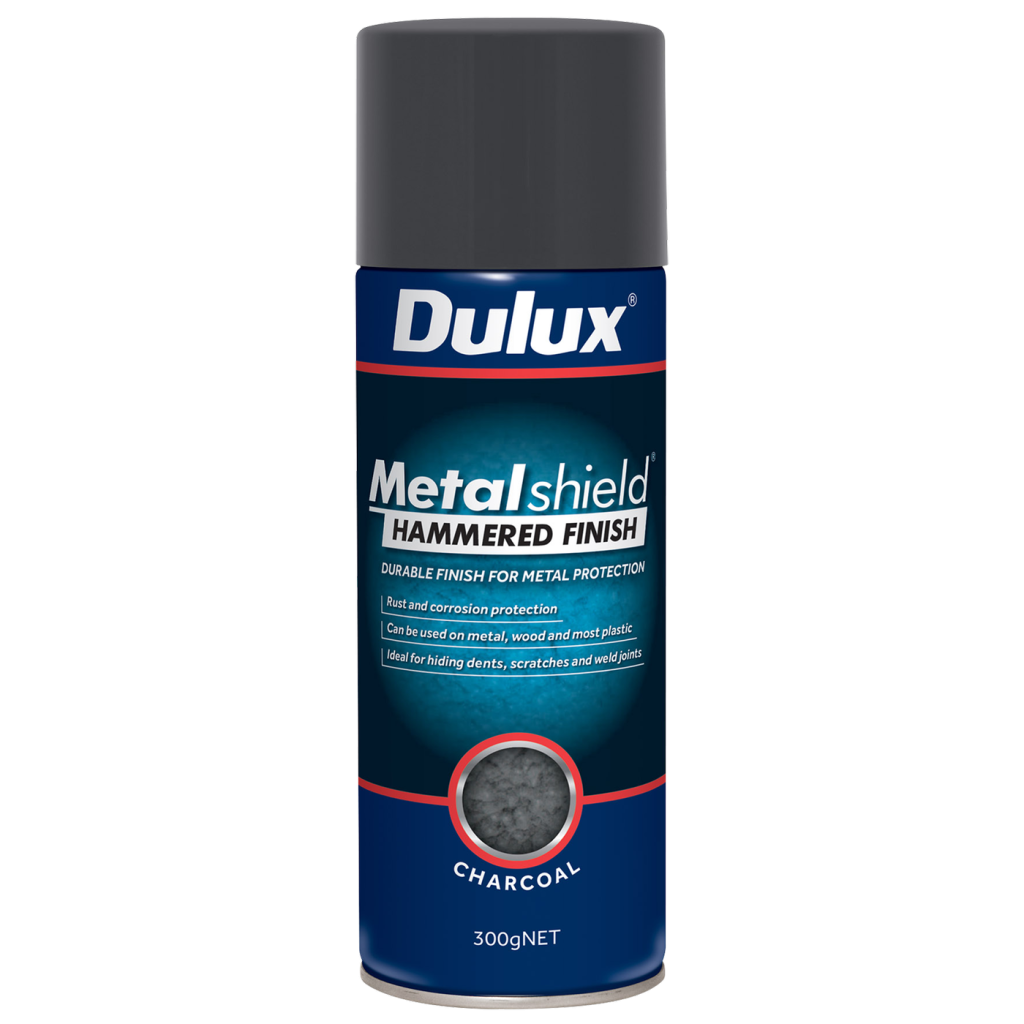 Dulux 300g Metalshield Hammered Finish Spray Paint Charcoal - Perth ...
